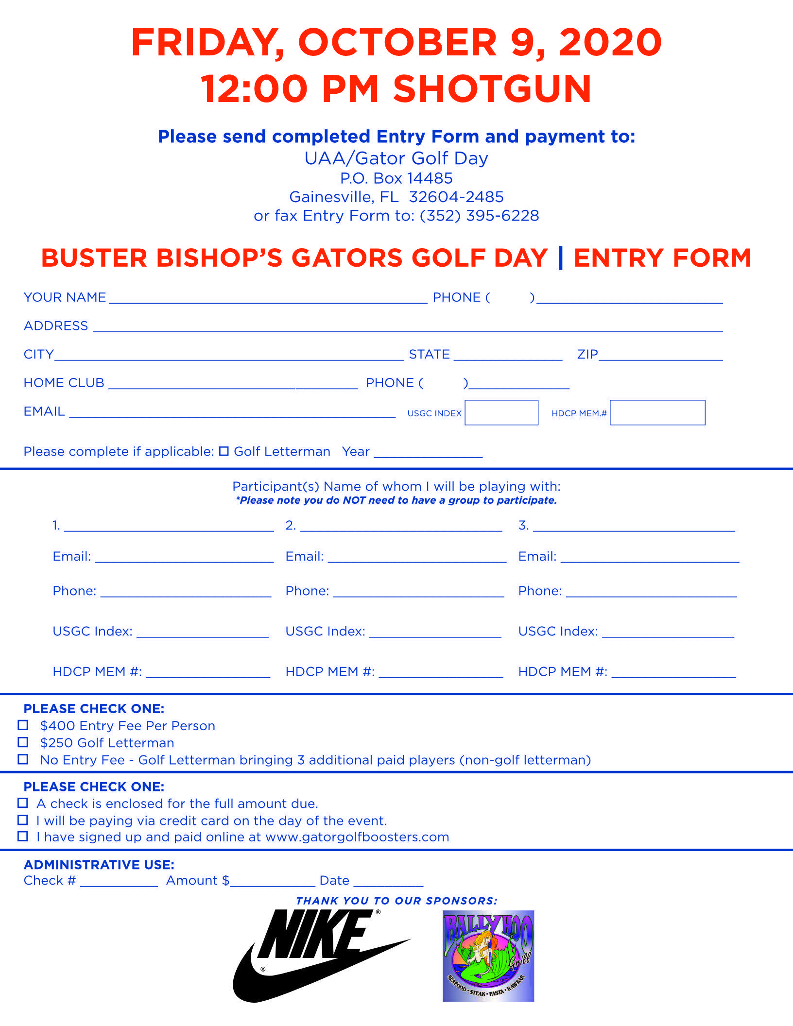 Gators Golf Day | Gator Golf Boosters